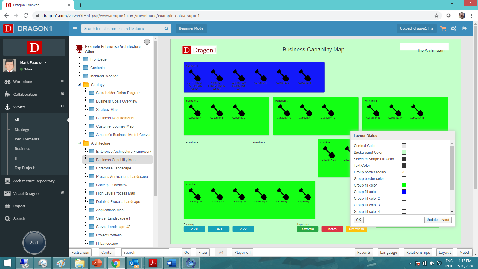 Use and Edit Templates Help Page - Dragon1